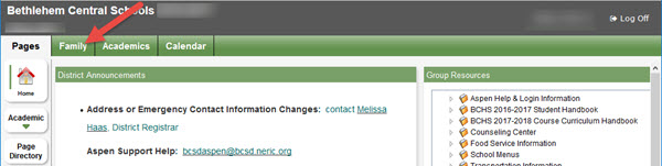 Aspen Parent Portal - Bethlehem Central School District