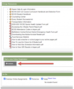Get started with student registration in Aspen - Bethlehem Central ...