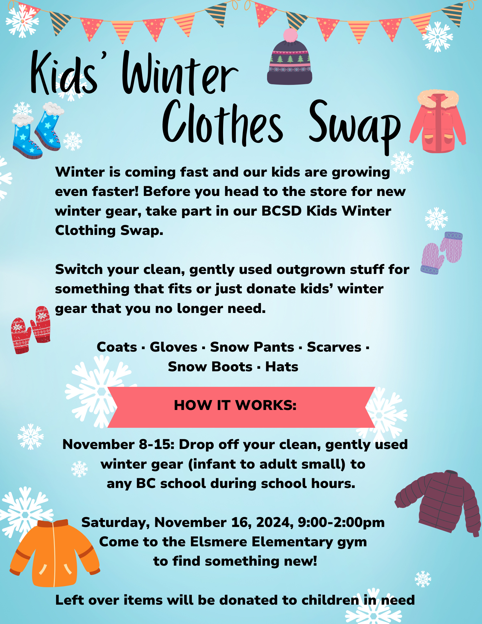 Kids Winter Clothes Swap - Bethlehem Central School District