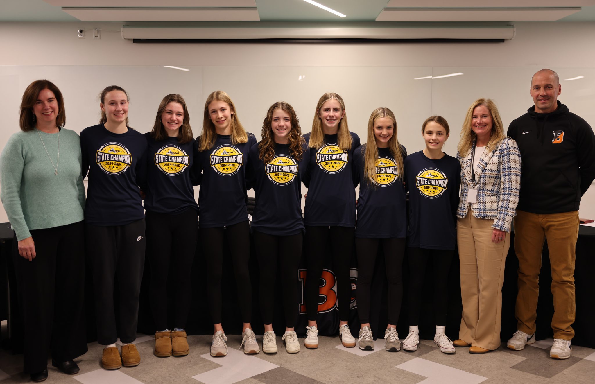 Board honors #1 girls cross country team - Bethlehem Central School District